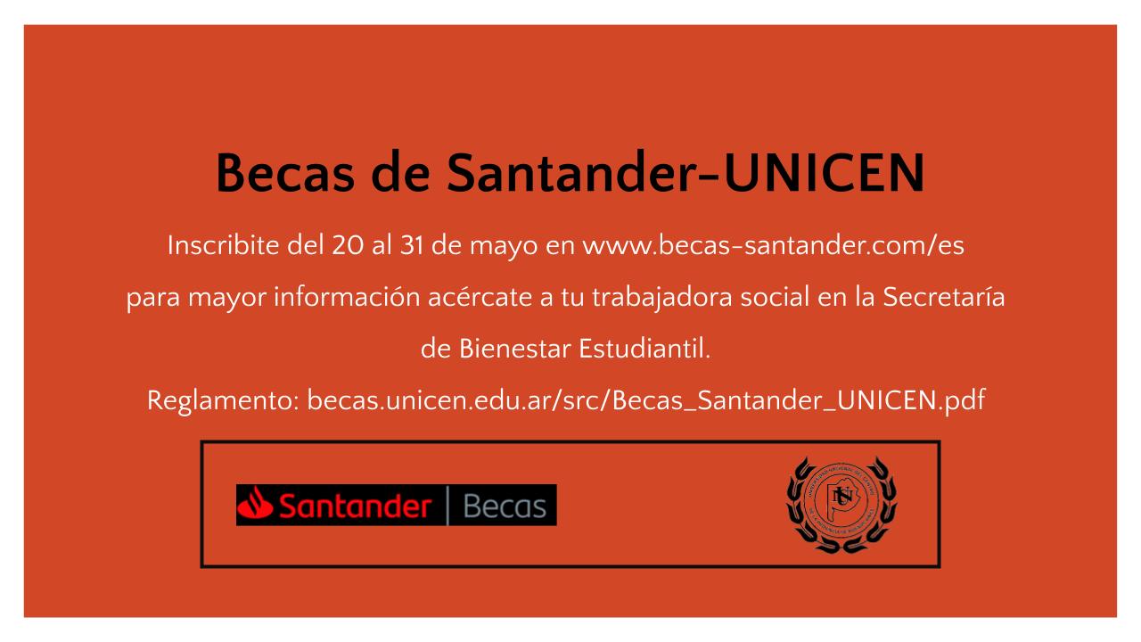Programa de becas Santander UNICEN | UNICEN